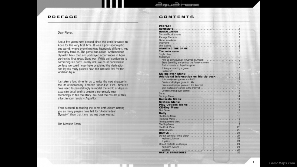 Game Manual (Tool) for AquaNox - GameMaps.com