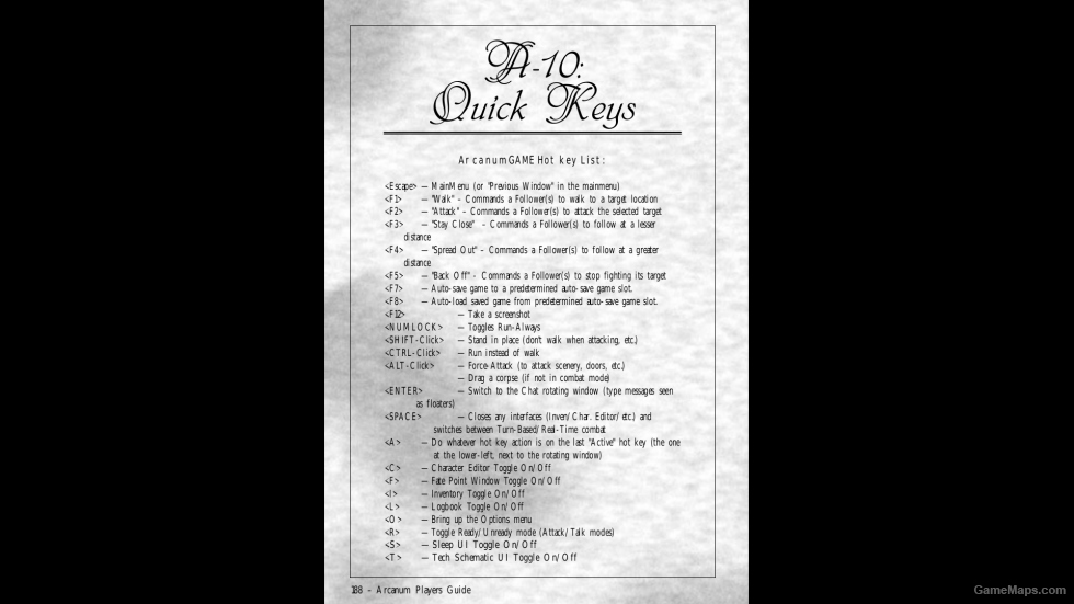 Arcanum Players Guide (Tool) for Arcanum: Of Steamworks and Magick ...