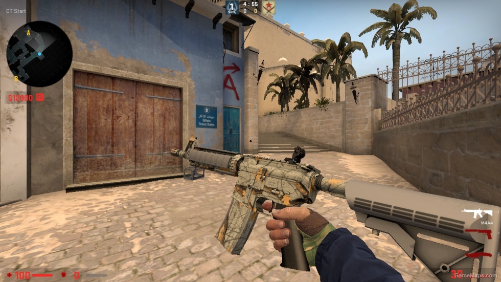 CS GO ALL M4A4 SKINS FOR CSSO Final (Mod) for Counter-Strike : Source ...