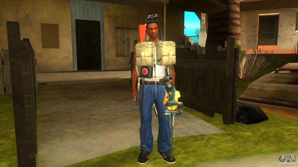A weapon on your back (Mod) for Grand Theft Auto : San Andreas ...