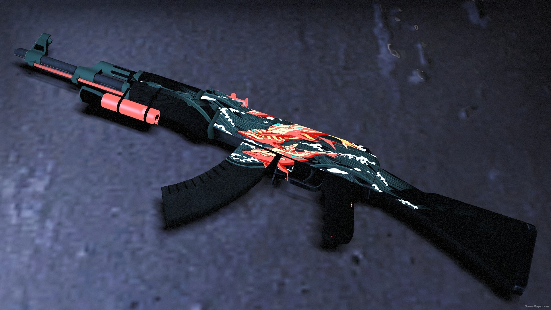 csgo-ak47-aquamarine revenge fnatic edition (Luminous version) (Left 4 ...