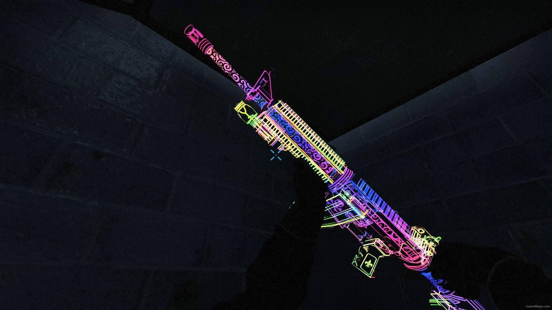 Glass & Rainbow M4A1 with COD Animations (Left 4 Dead) - GameMaps