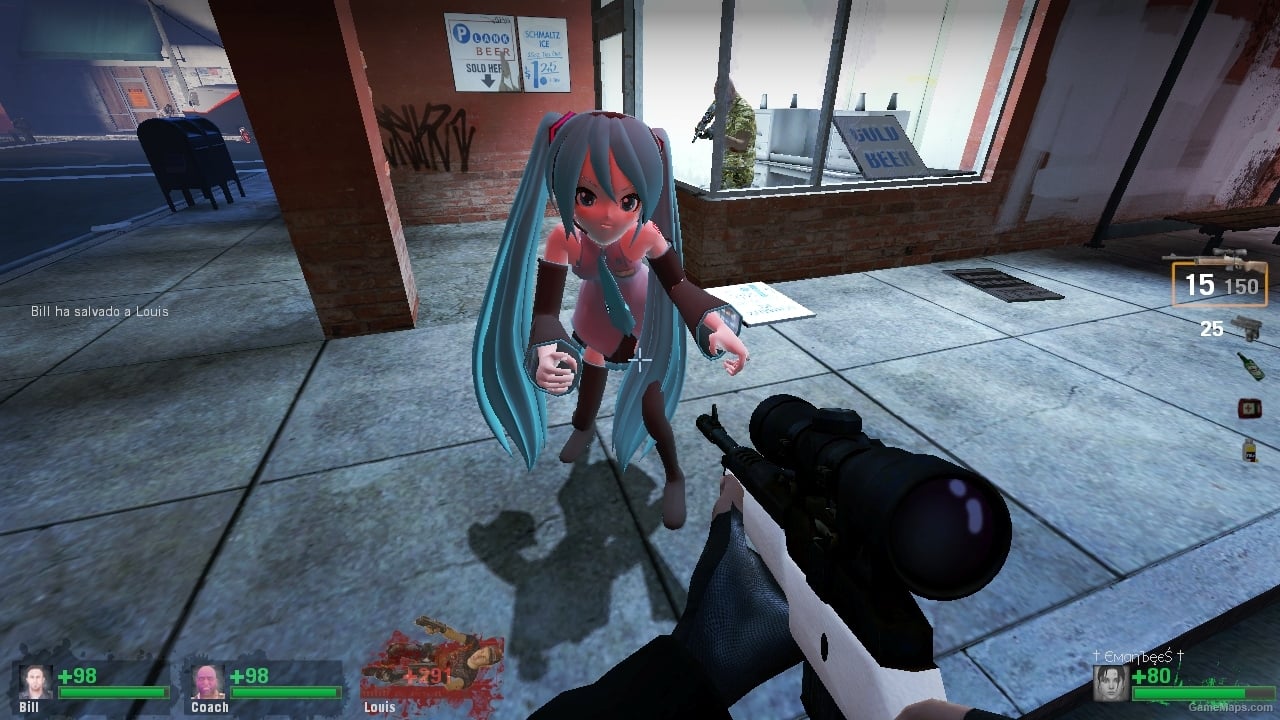 L4D1-Miku Hatsune (Witch) (Left 4 Dead) - GameMaps