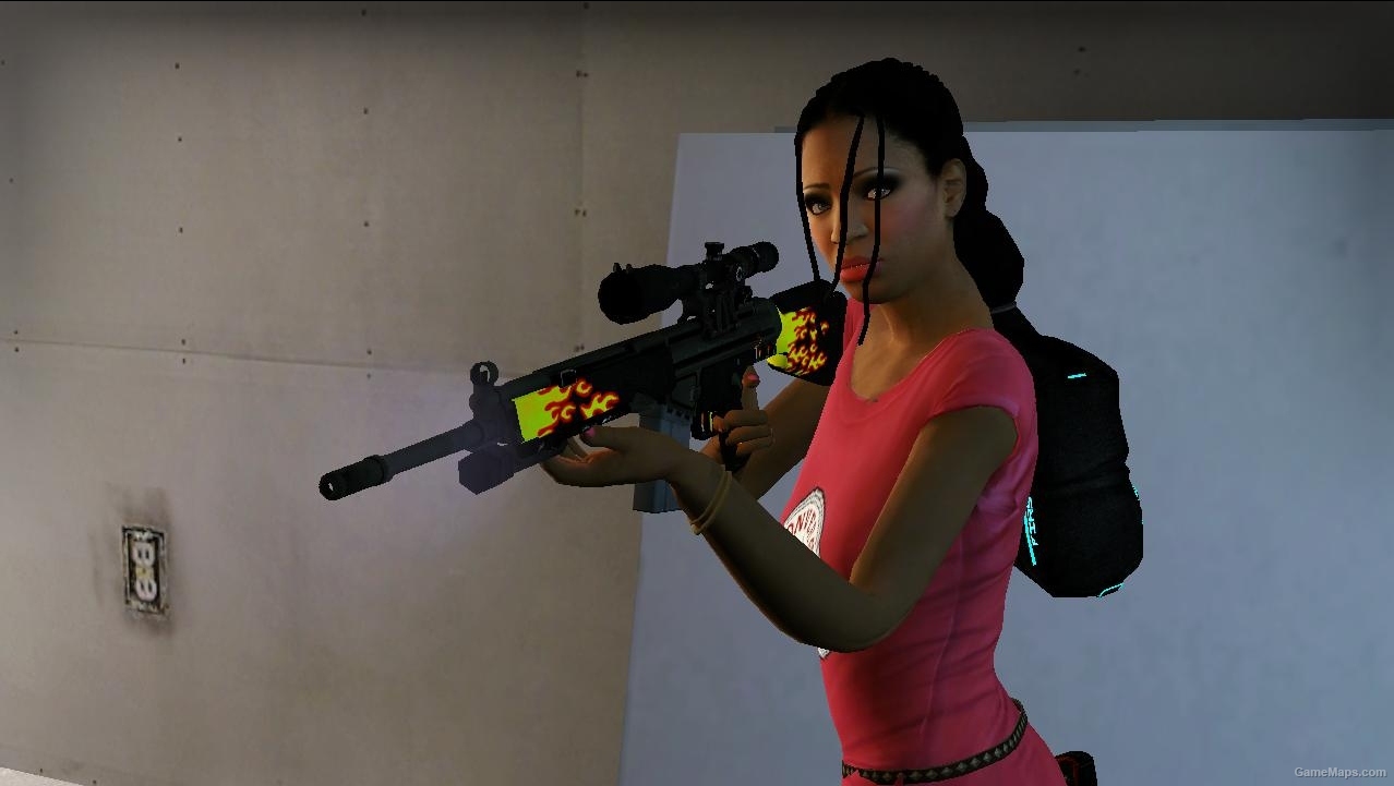 L4D1-Real Girl Rochelle Beta Hair, Shorts (Left 4 Dead) - GameMaps