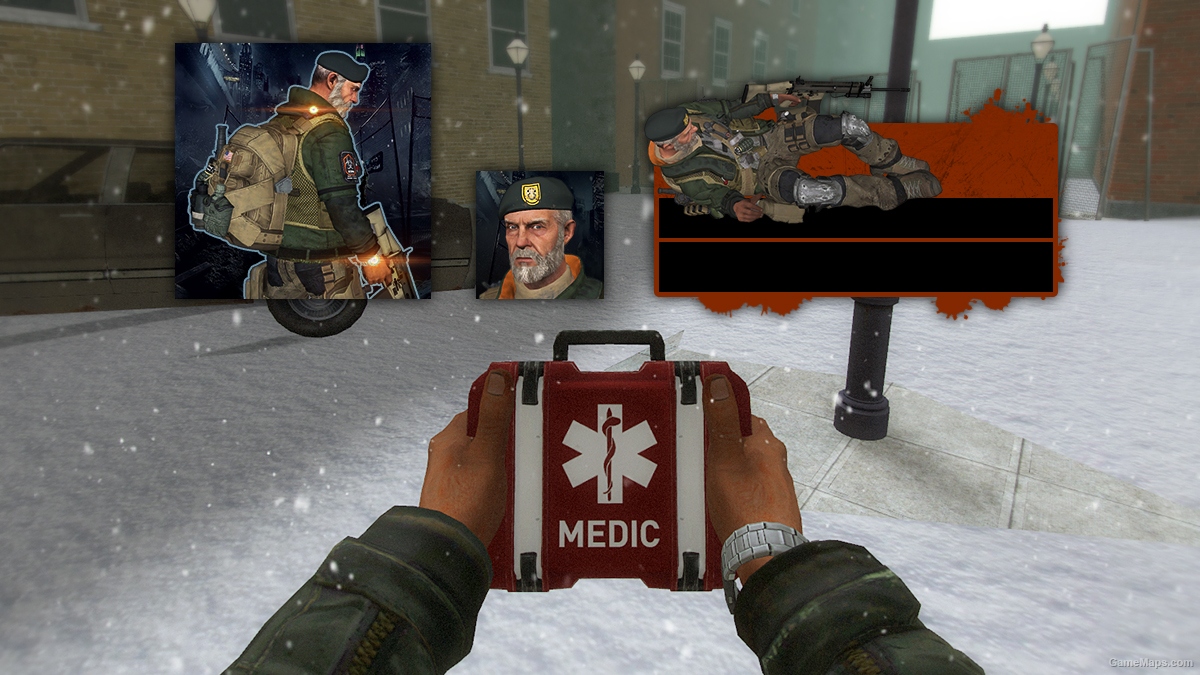 L4D1 Bill The Division (Beret) (Left 4 Dead) - GameMaps