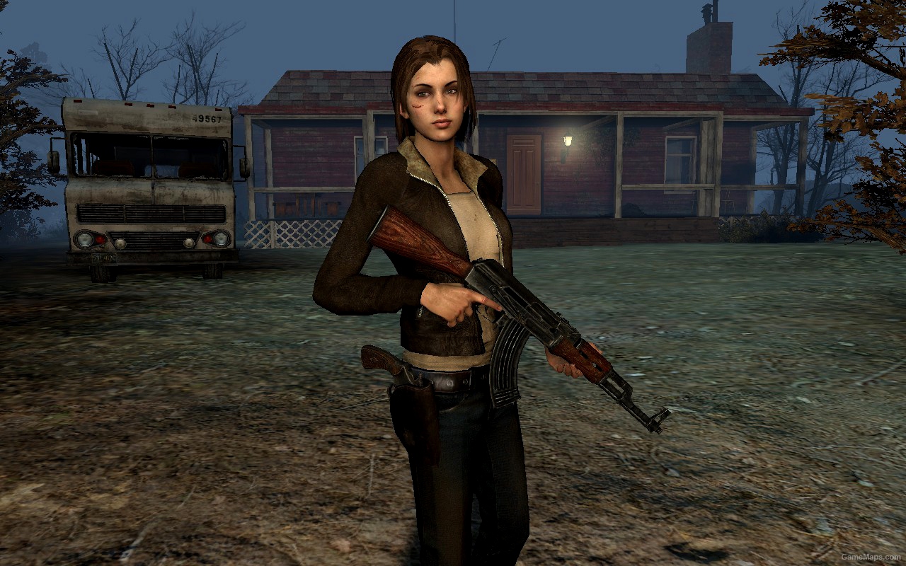 L4D1-The Walking Dead Zoey (Left 4 Dead) - GameMaps