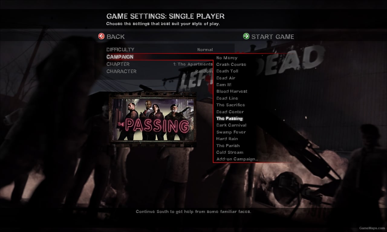 L4D2 Main Menu Style (Left 4 Dead) - GameMaps