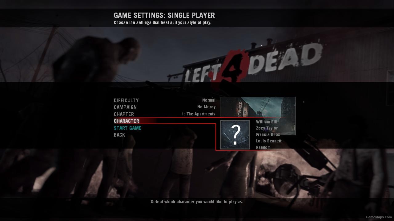 Survivor Complete Names (Left 4 Dead) - GameMaps