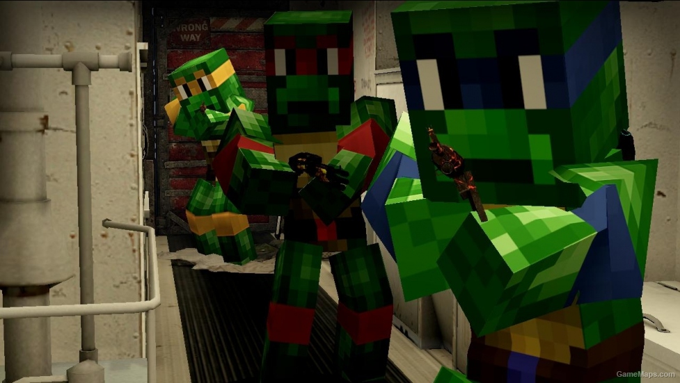 L4D1-TMNT Minecraft Survivors (Mod) for Left 4 Dead - GameMaps.com