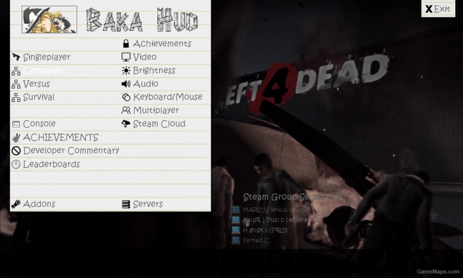L4D1 baka hud (Mod) for Left 4 Dead - GameMaps.com