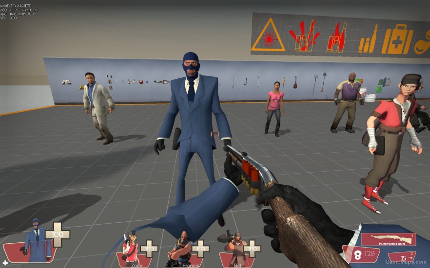 L4D1 Blue Spy replaces Louis (Mod) for Left 4 Dead - GameMaps.com