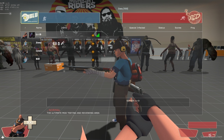 L4D1 TF2 - Fem Scout Survivor (Zoey) (Mod) for Left 4 Dead - GameMaps.com