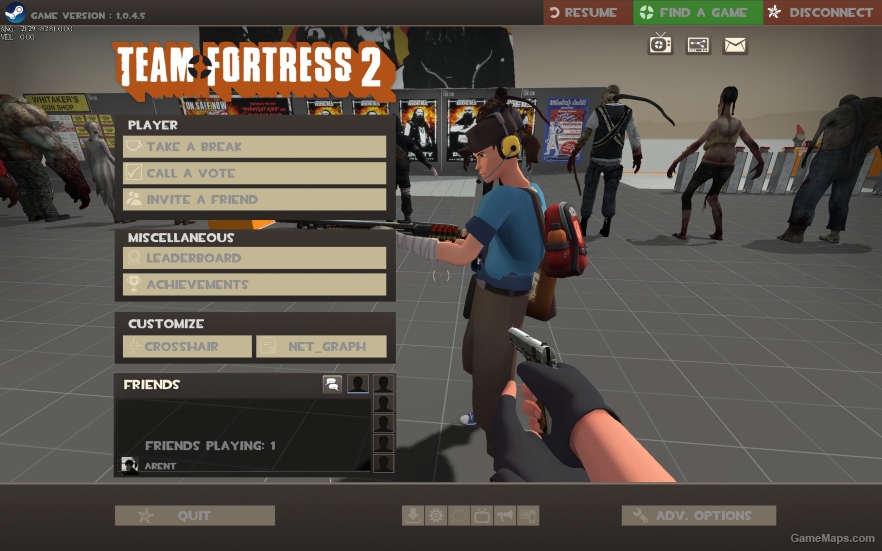L4D1 TF2 - Fem Scout Survivor (Zoey) (Mod) for Left 4 Dead - GameMaps.com