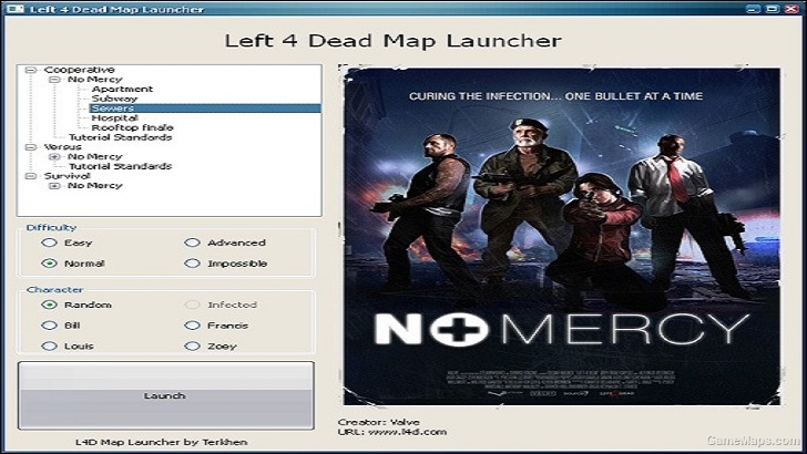 Left 4 Dead Map Launcher (Tool) for Left 4 Dead - GameMaps.com