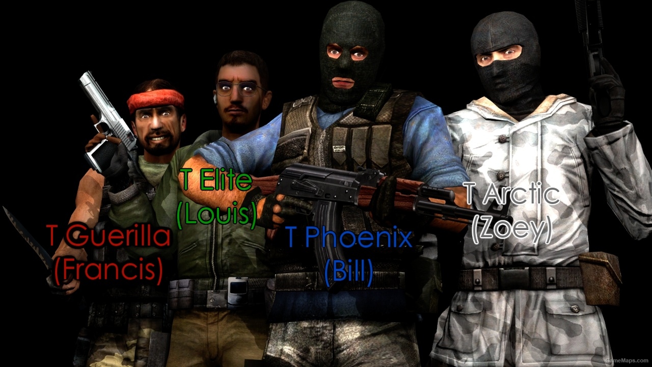 [L4D2] CS:S Team Names (Survivor Names) (Left 4 Dead 2) - GameMaps