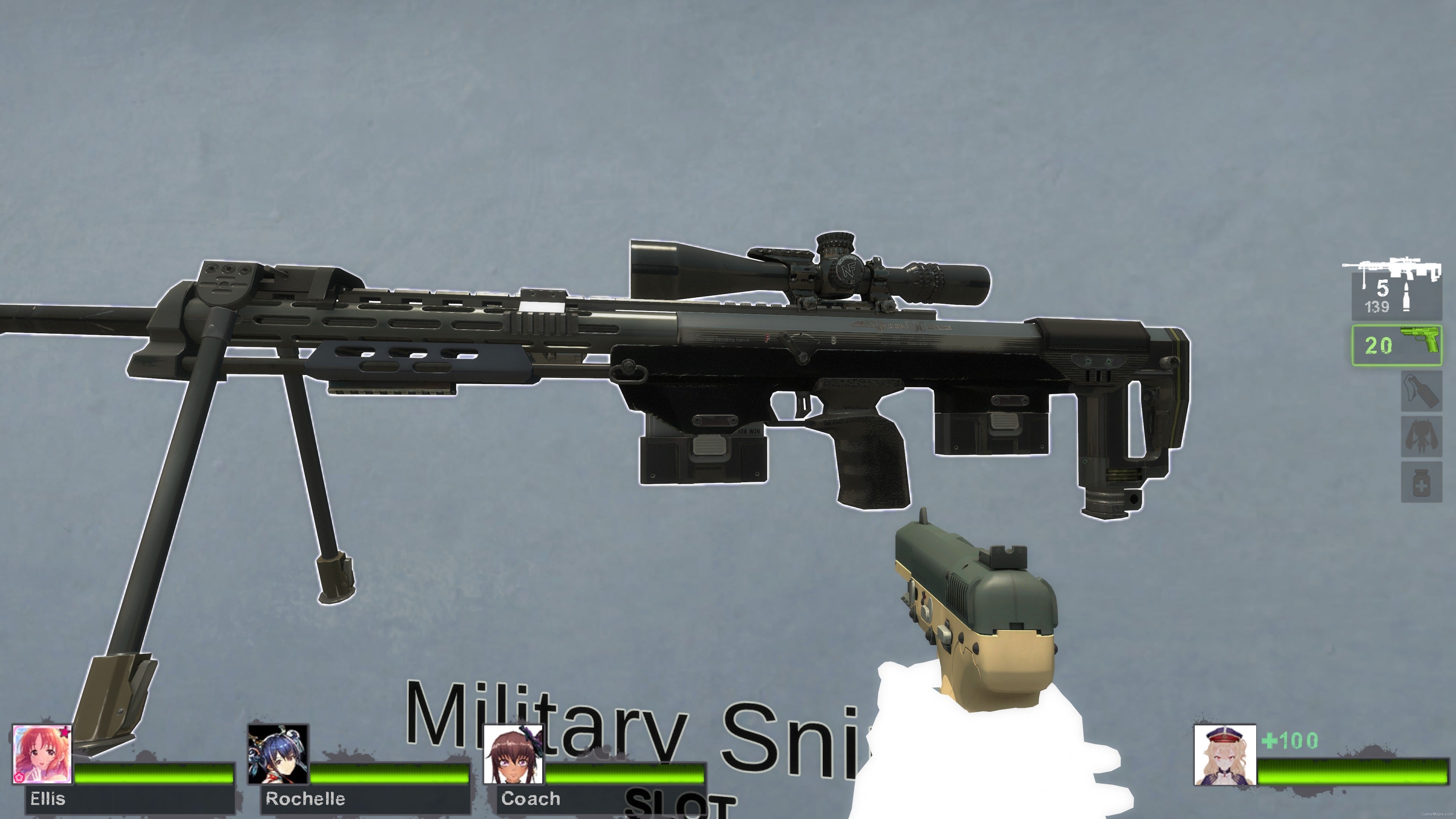 AMP DSR-1 v2 (Military Sniper) (Left 4 Dead 2) - GameMaps