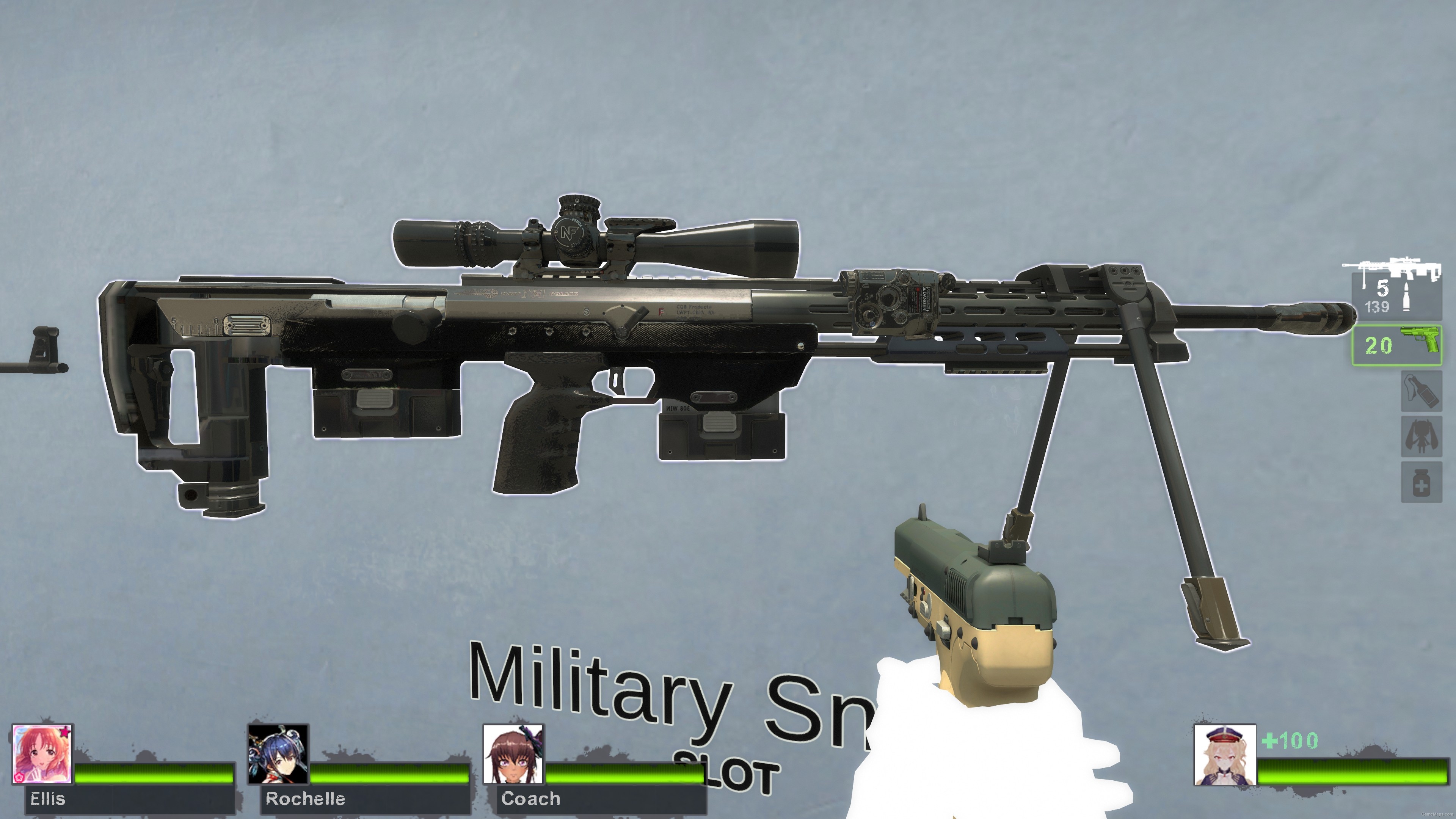 AMP DSR-1 v2 (Military Sniper) (Left 4 Dead 2) - GameMaps