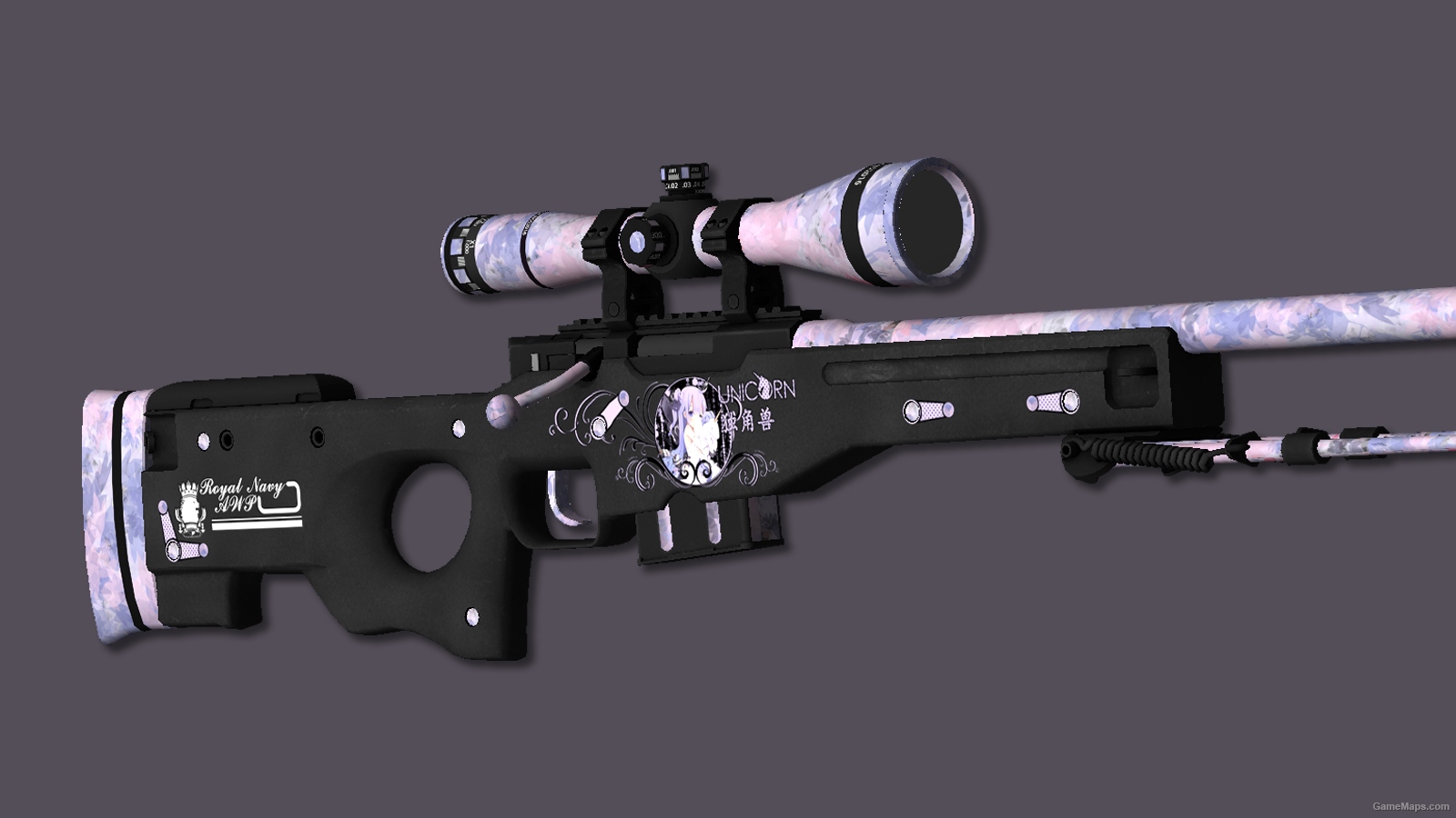 AWP 碧蓝航线 独角兽 （荧光）# AWP Azur Lane Unicorn (Glow) (Left 4 Dead 2) - GameMaps