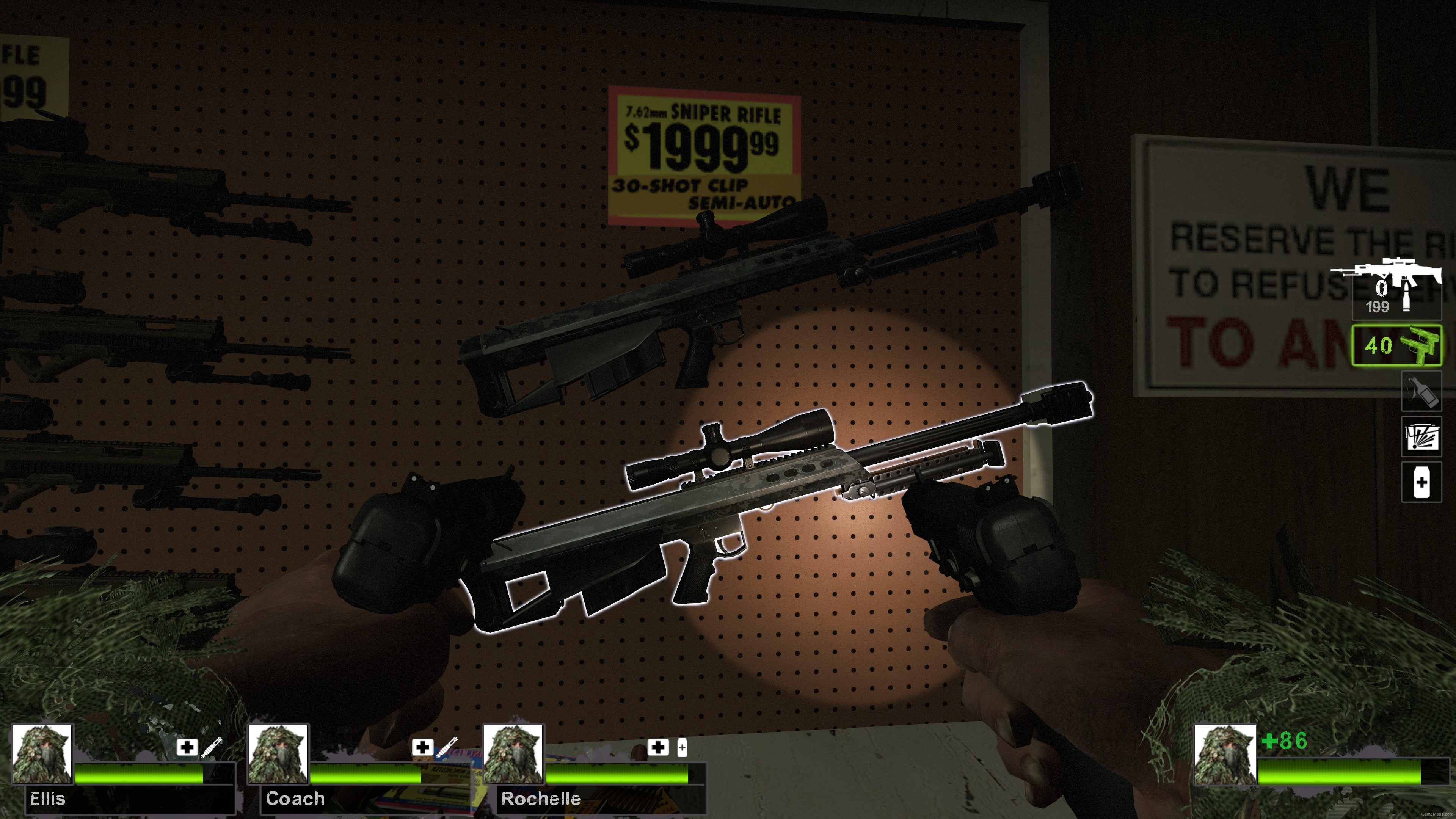 Barrett M95 (military sniper) (Left 4 Dead 2) - GameMaps