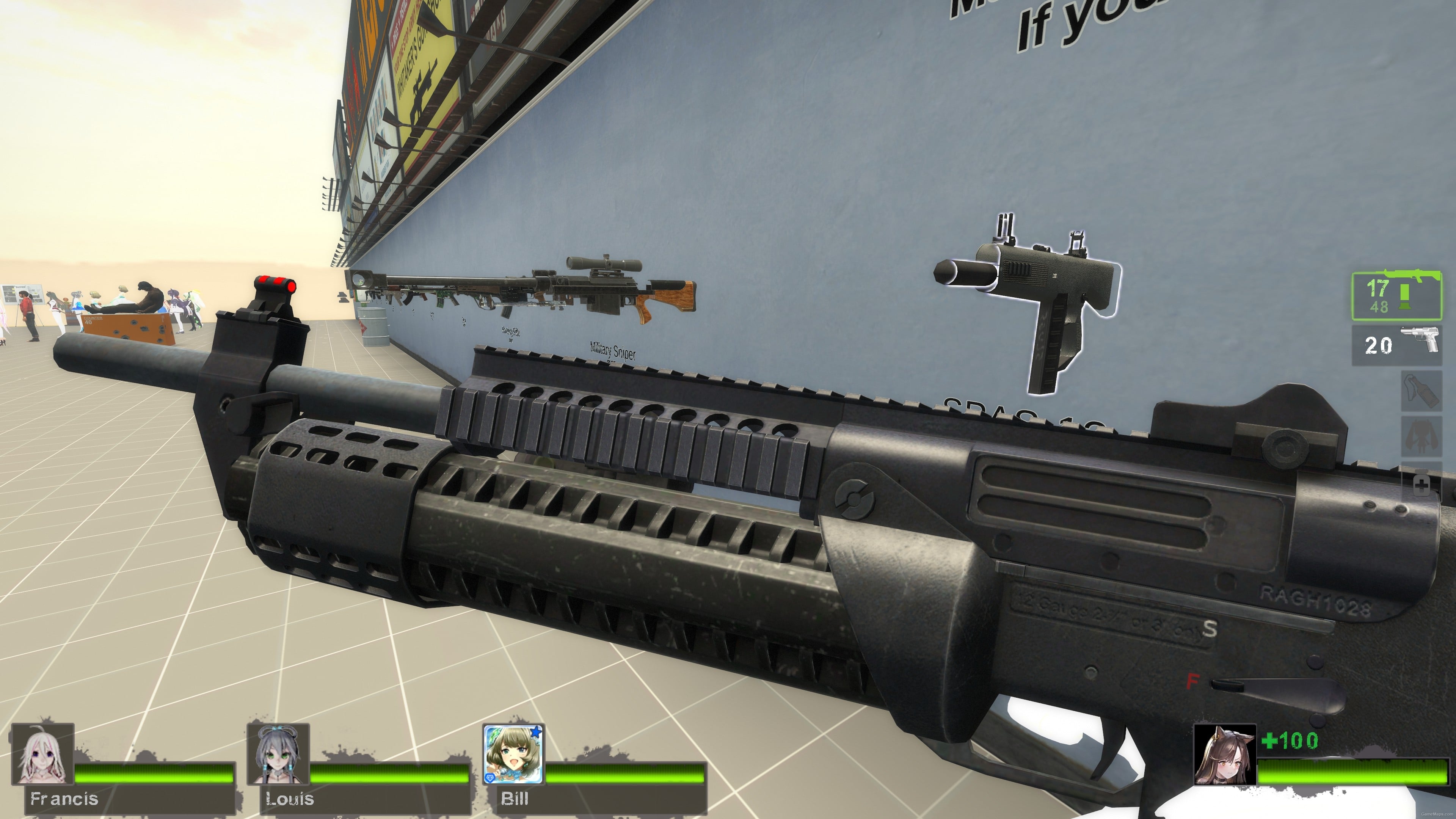 Black Ops II M1216 (Chrome shotgun) (Left 4 Dead 2) - GameMaps