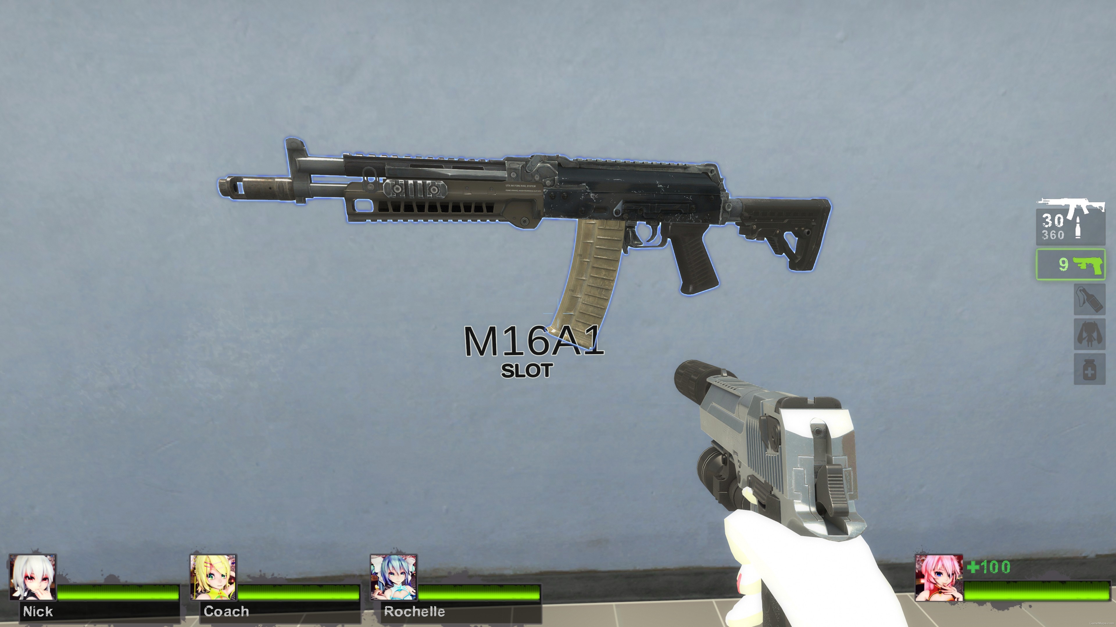 CODOL-AK117 (AK-102) (5.56x45mm NATO) (m16a2) (Left 4 Dead 2) - GameMaps