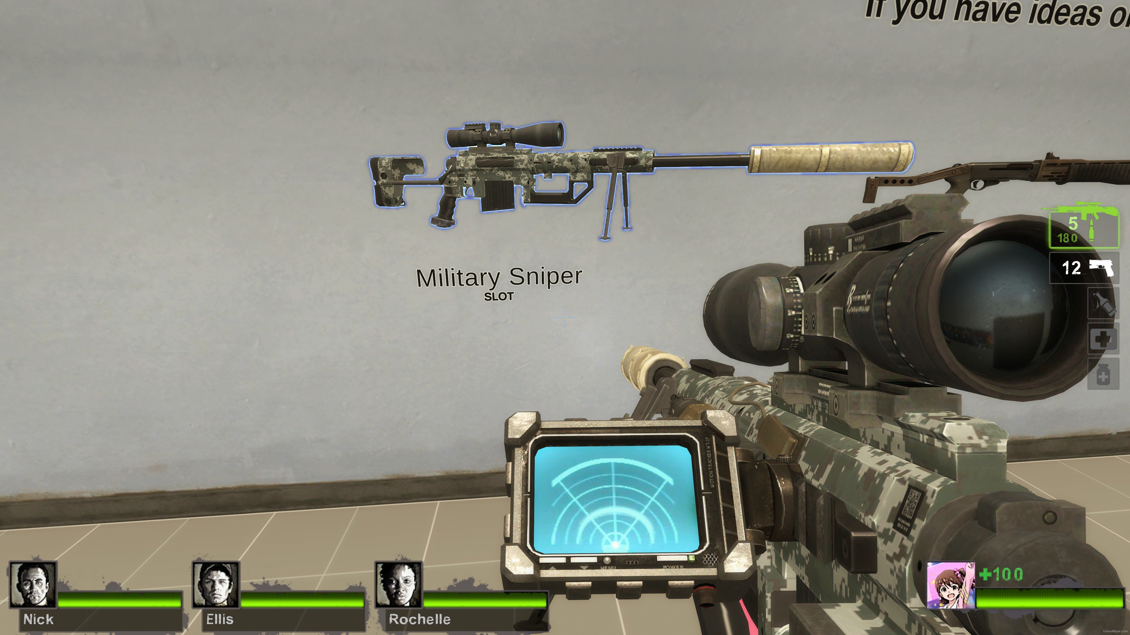 CODOL Original M200 camos07 [Cele anims] (military sniper) (Left 4 Dead ...