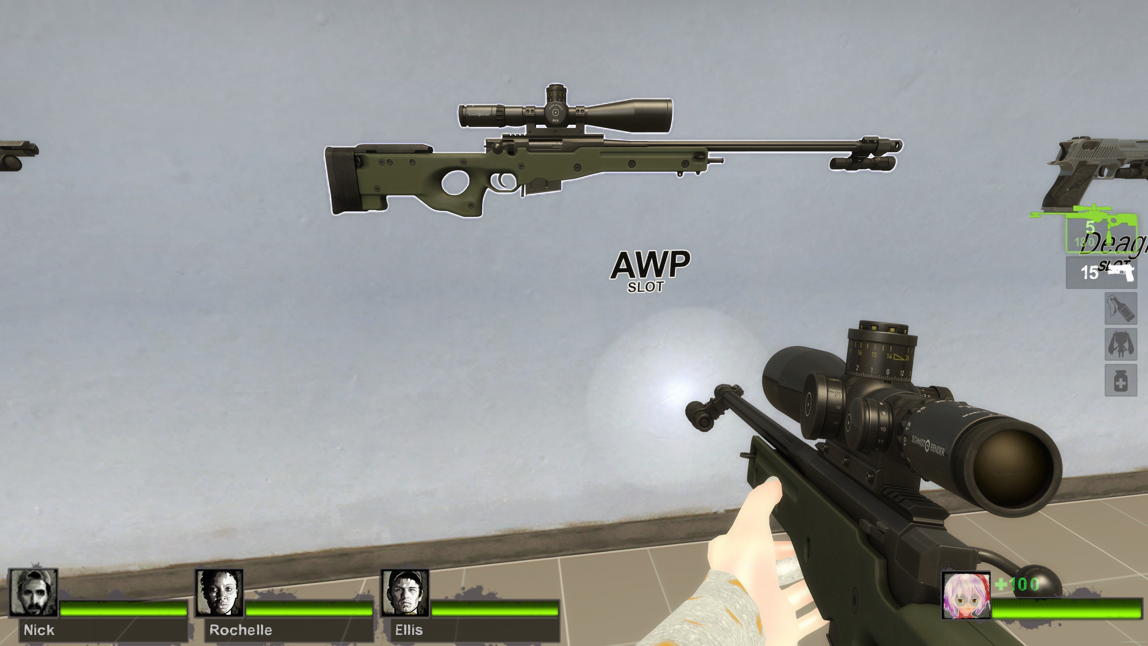 CSS Hidden AWP Improved HQ Model v8 (Left 4 Dead 2) - GameMaps