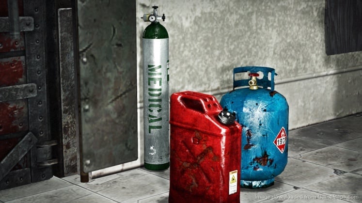 Detailed Rusty Jerrycans, Propane and Oxygen Tanks (Left 4 Dead 2 ...