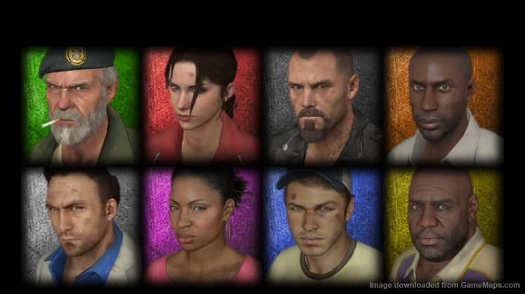 Different Survivor Portraits (Left 4 Dead 2) - GameMaps