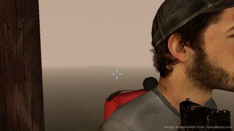 Ellis head brown eyes other beard an Harley Davidson cap (Left 4 Dead 2 ...