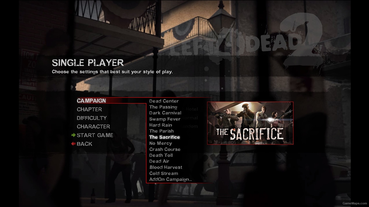 Game menu v.2.0 (Left 4 Dead 2) - GameMaps