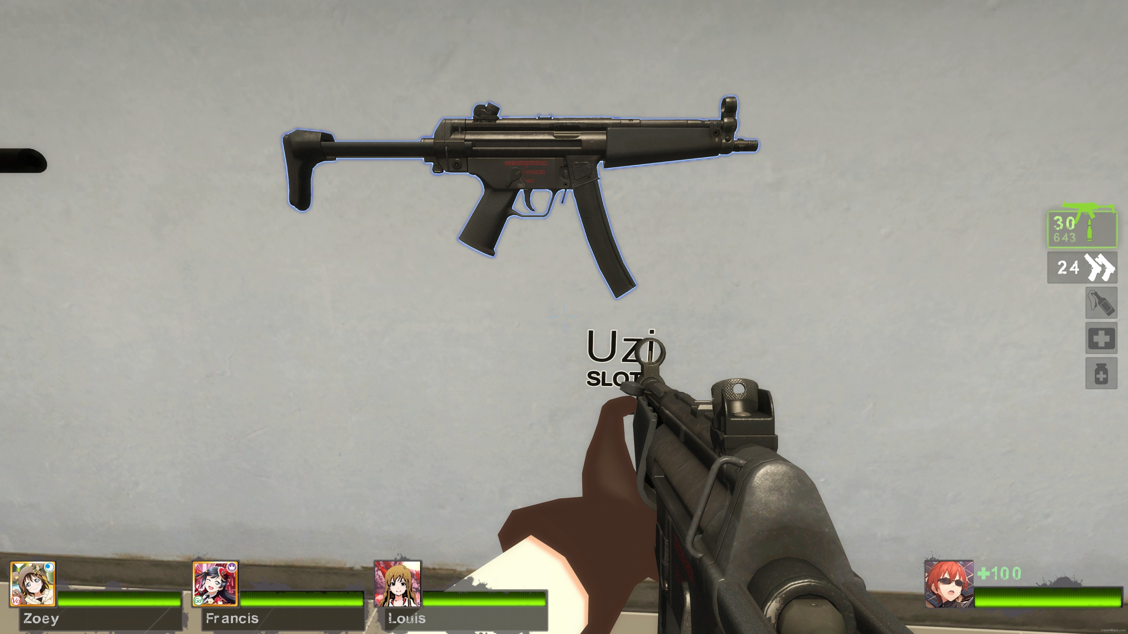 HK MP5 [UZI] v2 MP5A5 (Left 4 Dead 2) - GameMaps