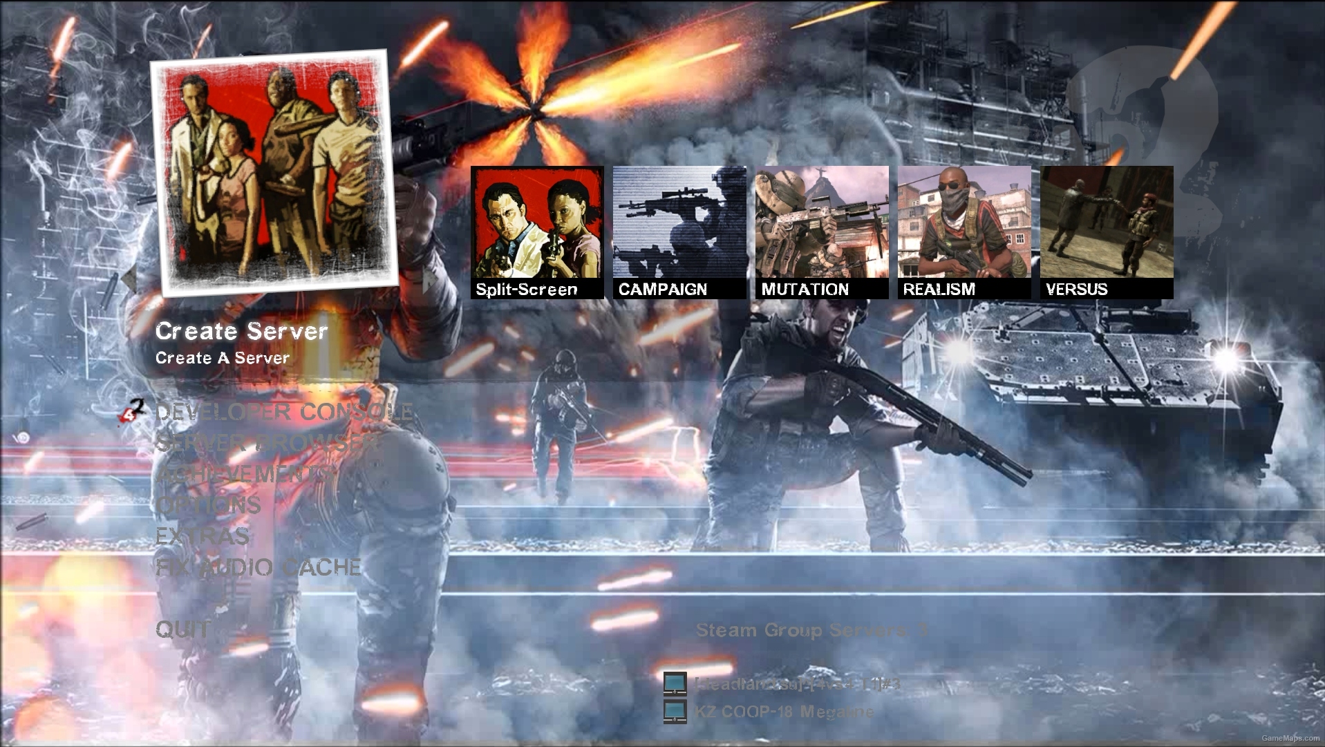 L4D2 Battlefield Menu+Custom Music (Left 4 Dead 2) - GameMaps