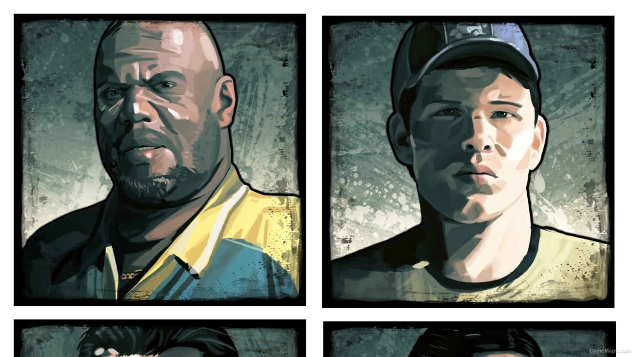 Left 4 Dead 2 Survivor Portraits (Left 4 Dead 2) - GameMaps