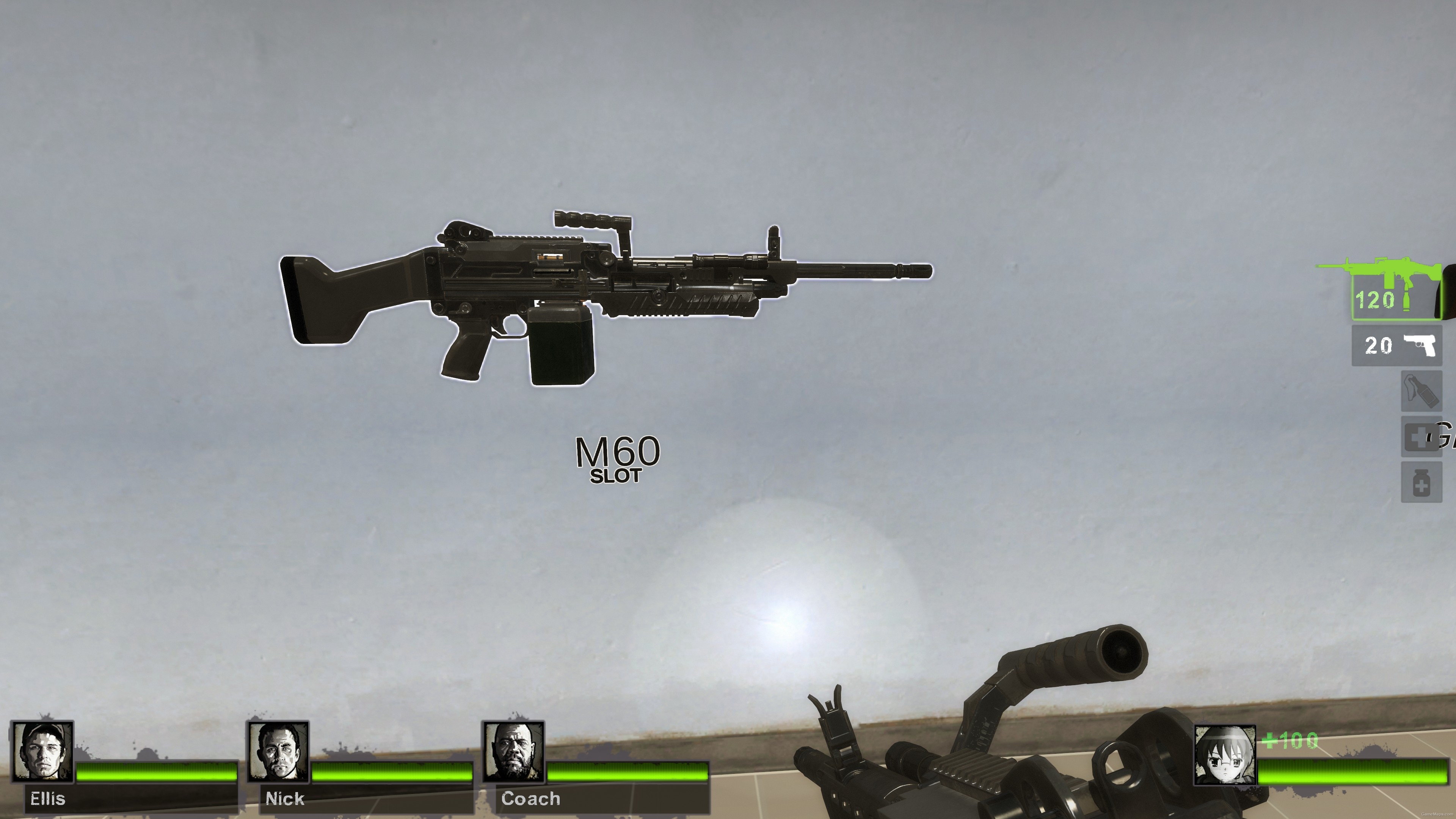 MAG5 (m60 replacer) v2 (request) (Left 4 Dead 2) - GameMaps