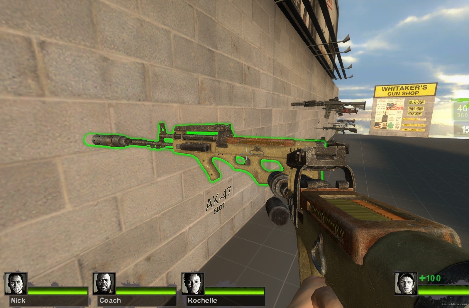 Metro Kalash 2012 Suppressed (AK-47) (Left 4 Dead 2) - GameMaps