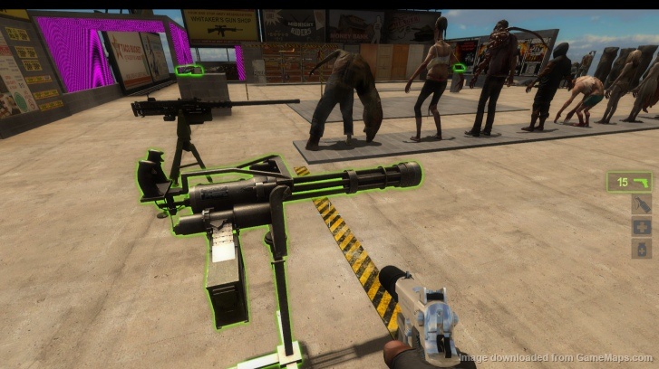 Minigun with Flash Suppressor (Left 4 Dead 2) - GameMaps
