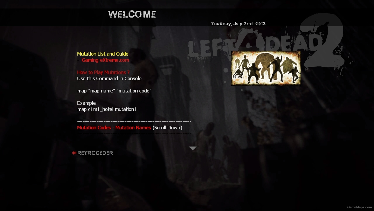 Mutation List and Custom Mutations From Gaming Extreme (Left 4 Dead 2 ...