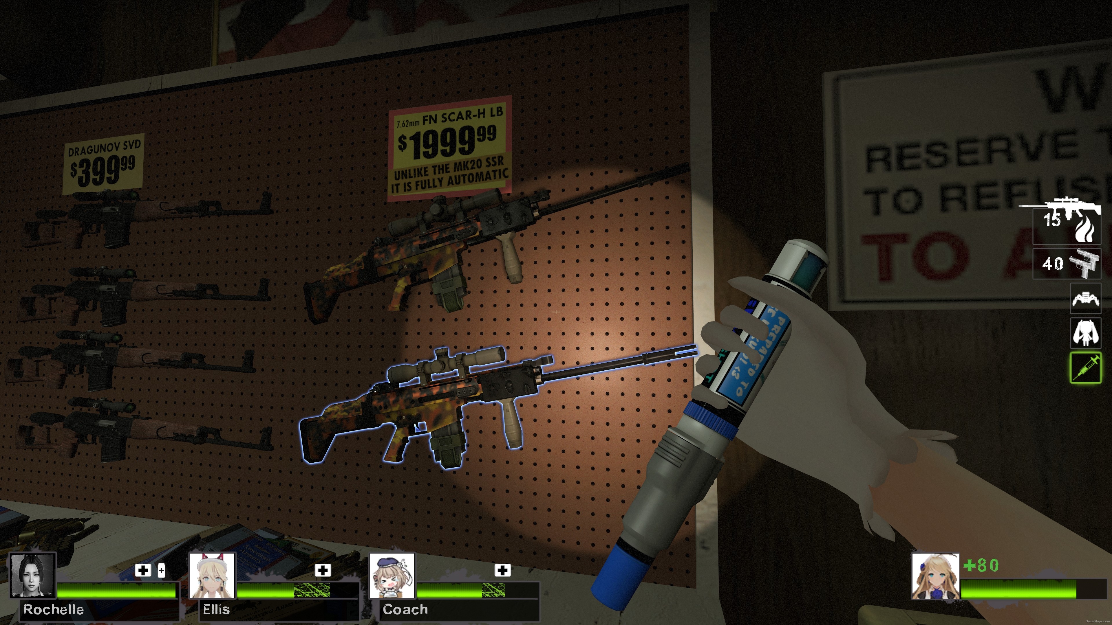 MW2 SCAR-H LB fall camo (FN MK 17 LB) [Military Sniper Rifle] (Left 4 ...