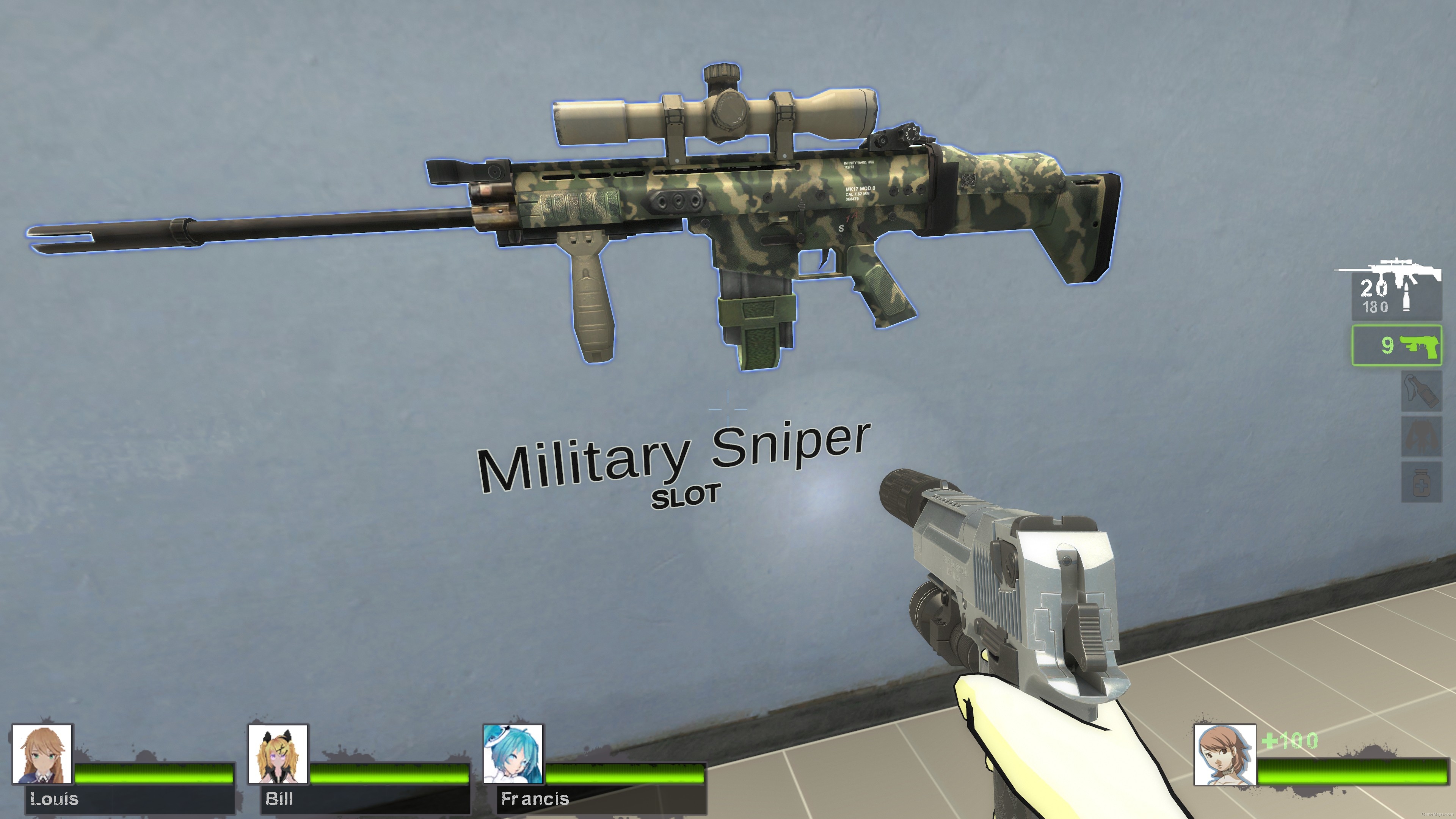 MW2 SCAR-H LB woodland camo (FN MK 17 LB) [Military Sniper Rifle] (Left ...