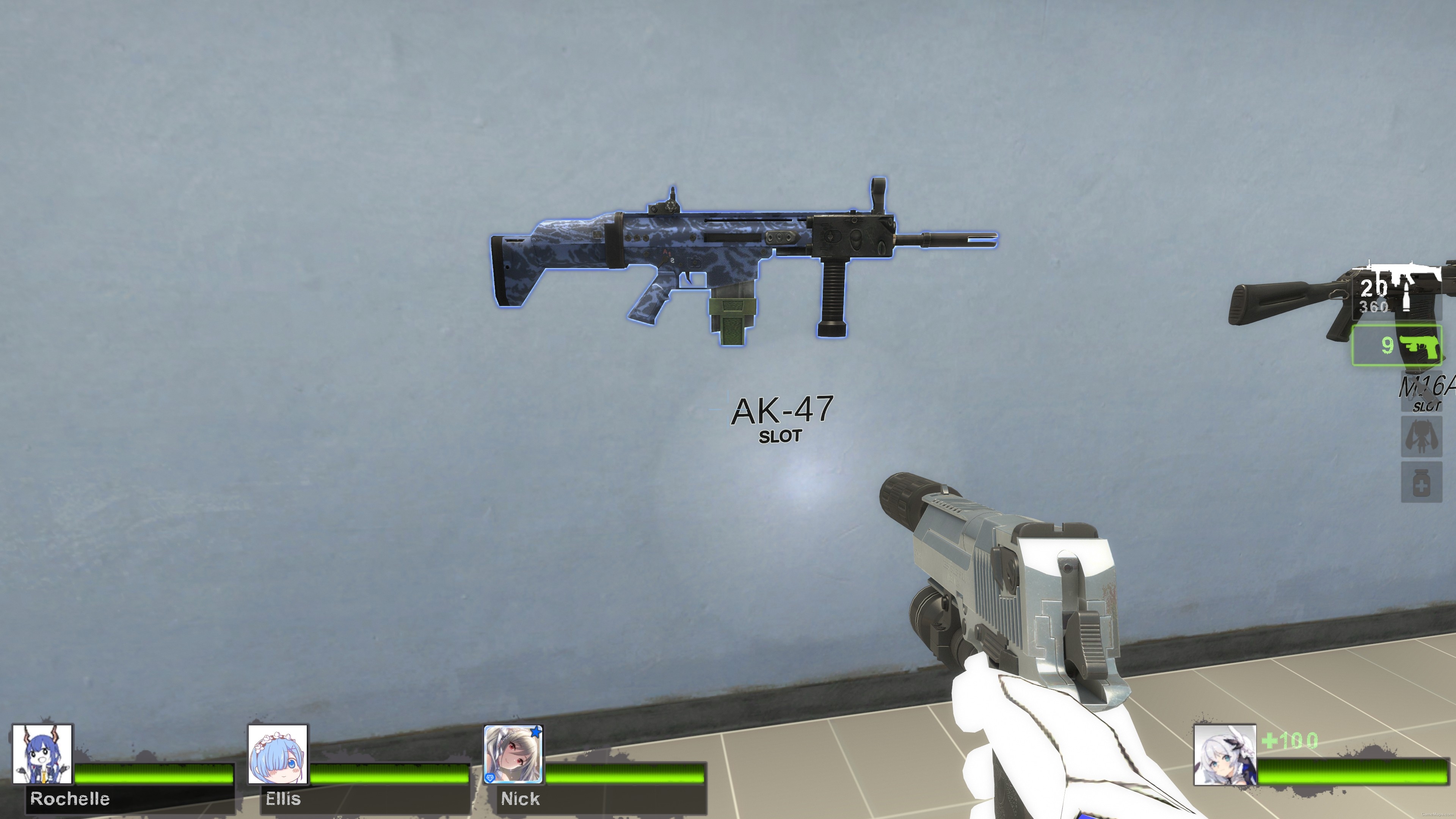 MW2 SCAR-H Grip bluetiger (AKM) (Left 4 Dead 2) - GameMaps