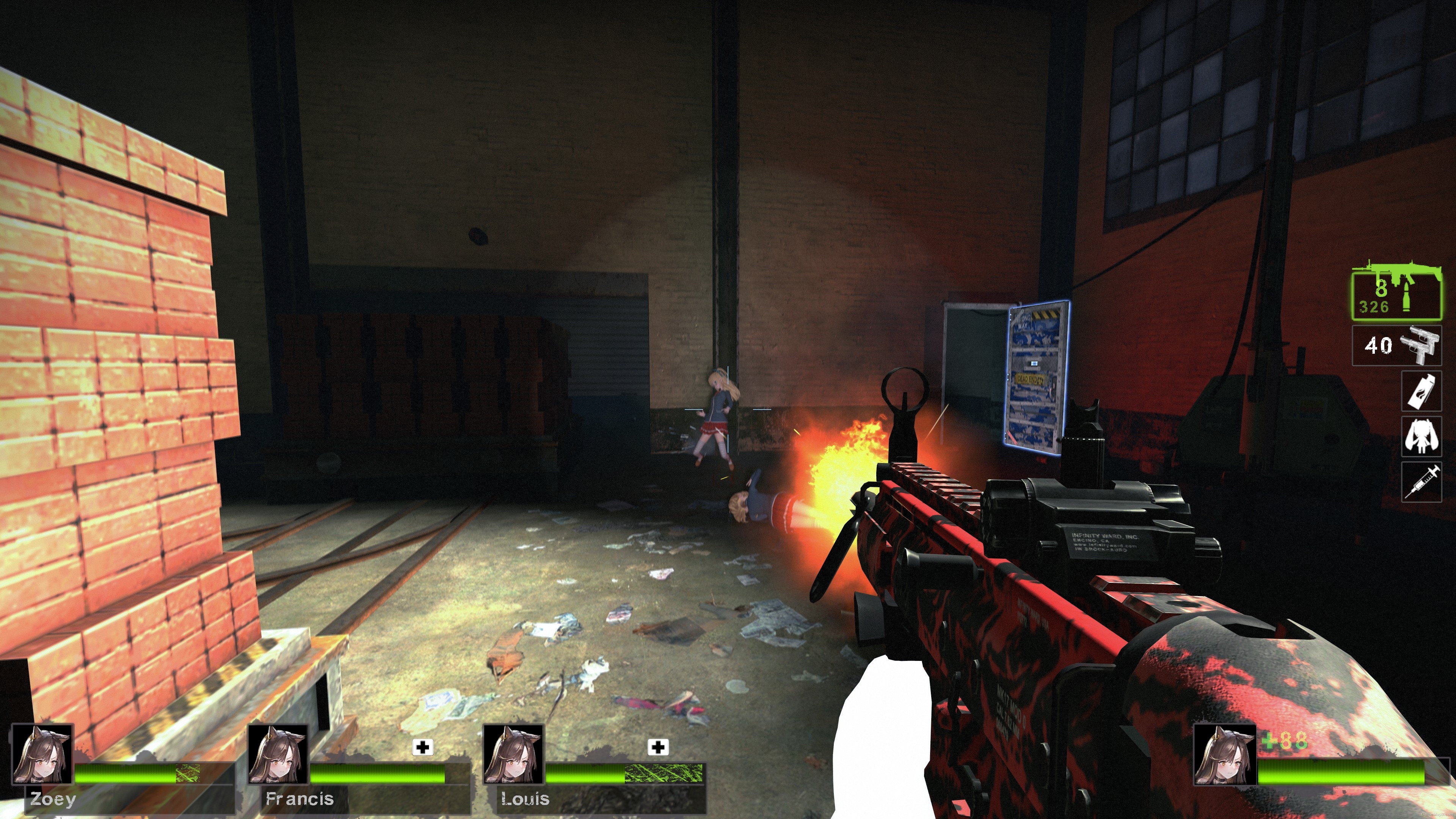 MW2 SCAR-H Grip redtiger (AKM) (Left 4 Dead 2) - GameMaps