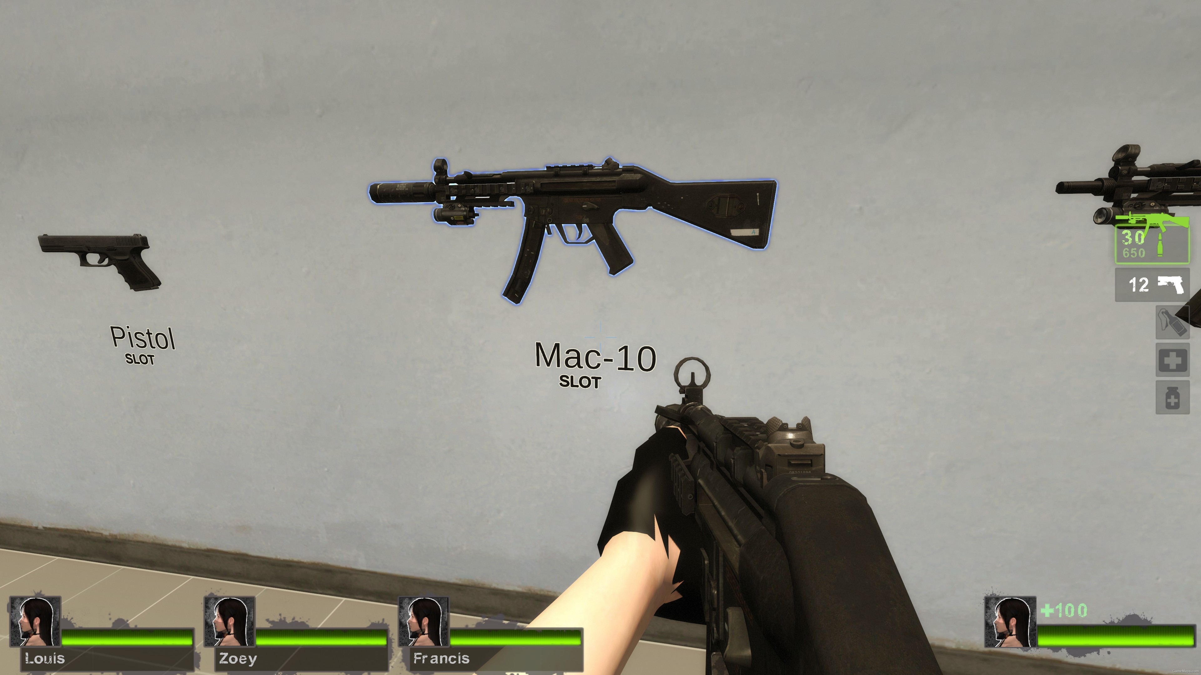 MW3 MP5A2 (Suppressed SMG) (Left 4 Dead 2) - GameMaps