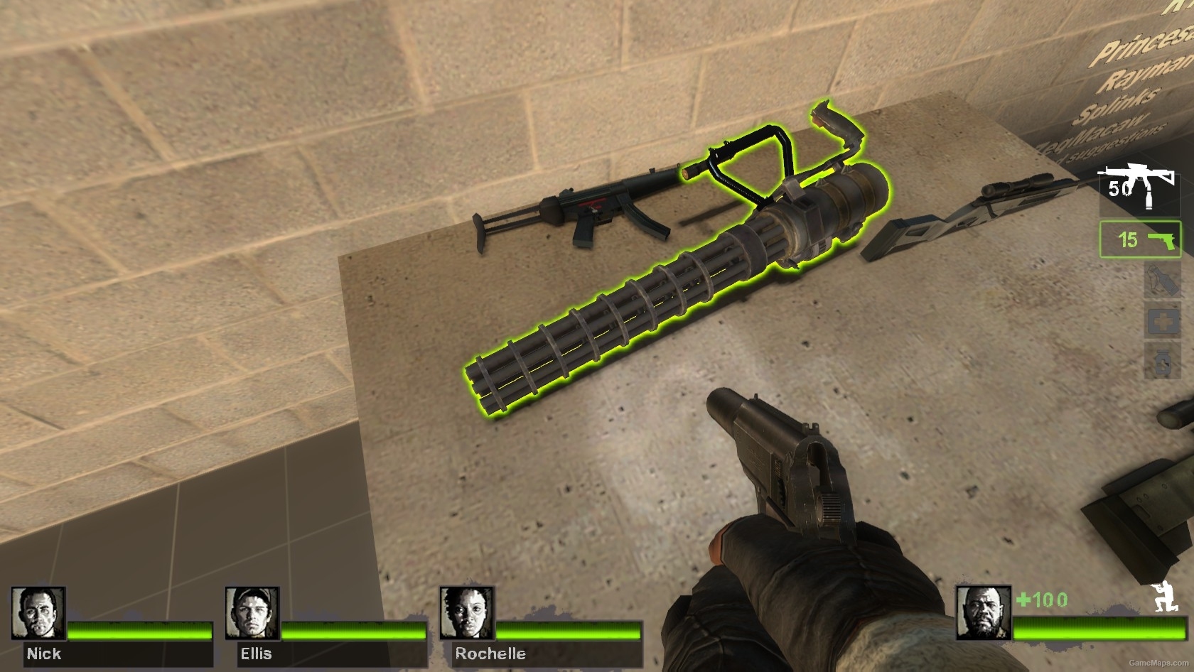 Nemesis Gatling Gun (M60) (Left 4 Dead 2) - GameMaps