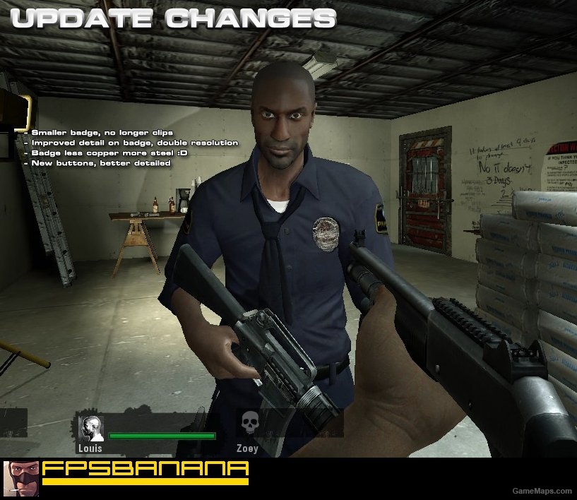 Officer Louis V2 (l4d1 version) (Left 4 Dead 2) - GameMaps