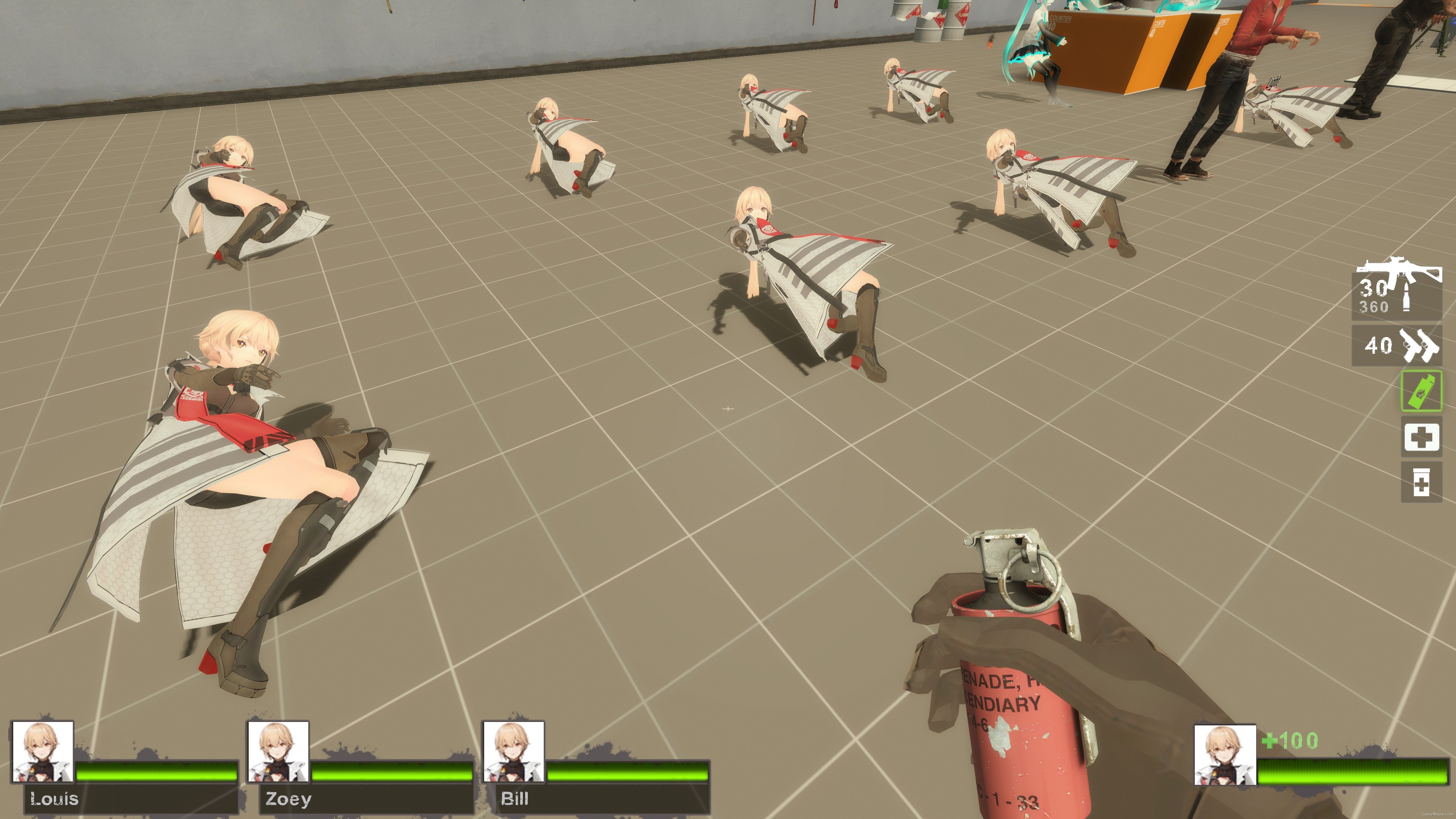 Only GF2 Exilium OTs14 Groza Zoey (request) (Left 4 Dead 2) - GameMaps