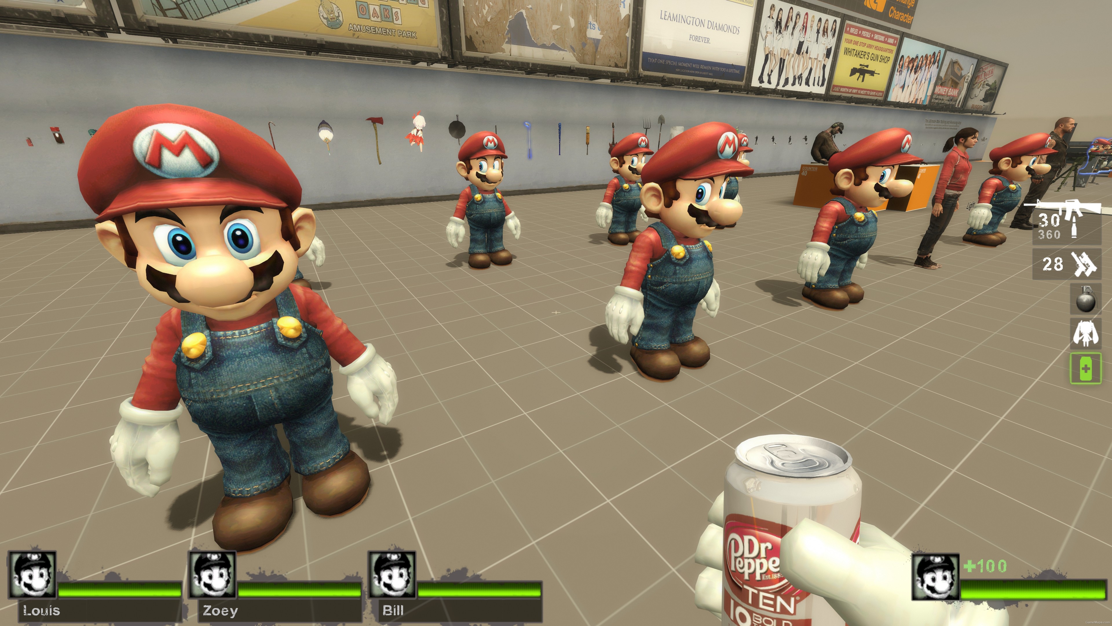 Only Mario Survivor (request) (Left 4 Dead 2) - GameMaps