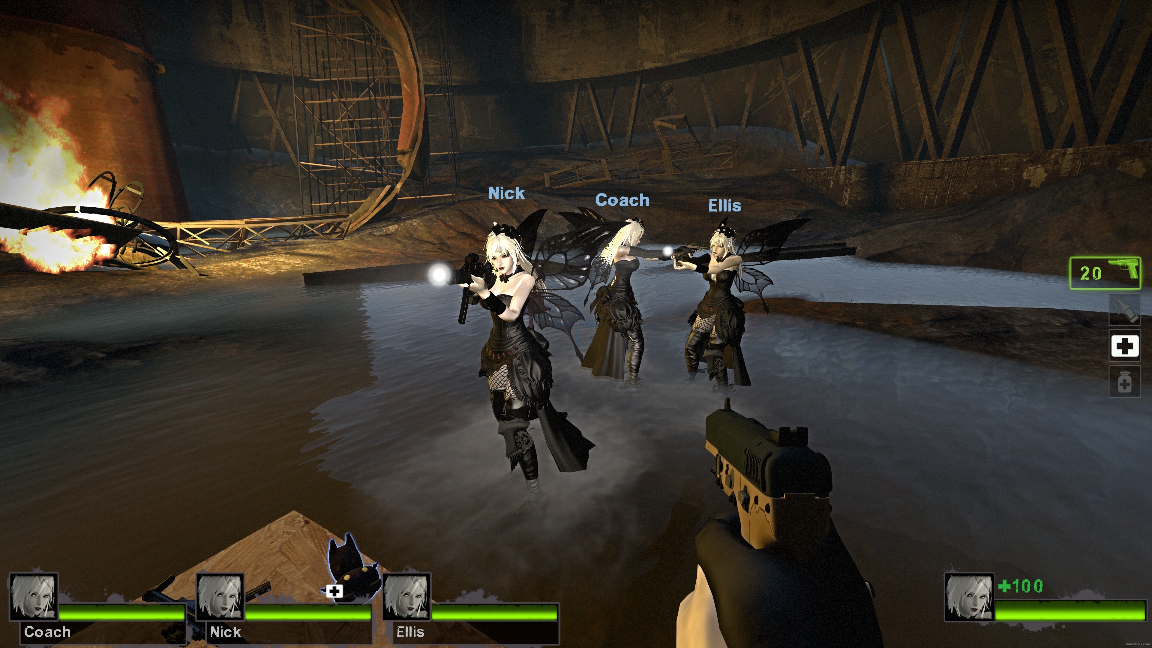 Only Vella Gothic Vampire Zoey (Left 4 Dead 2) - GameMaps
