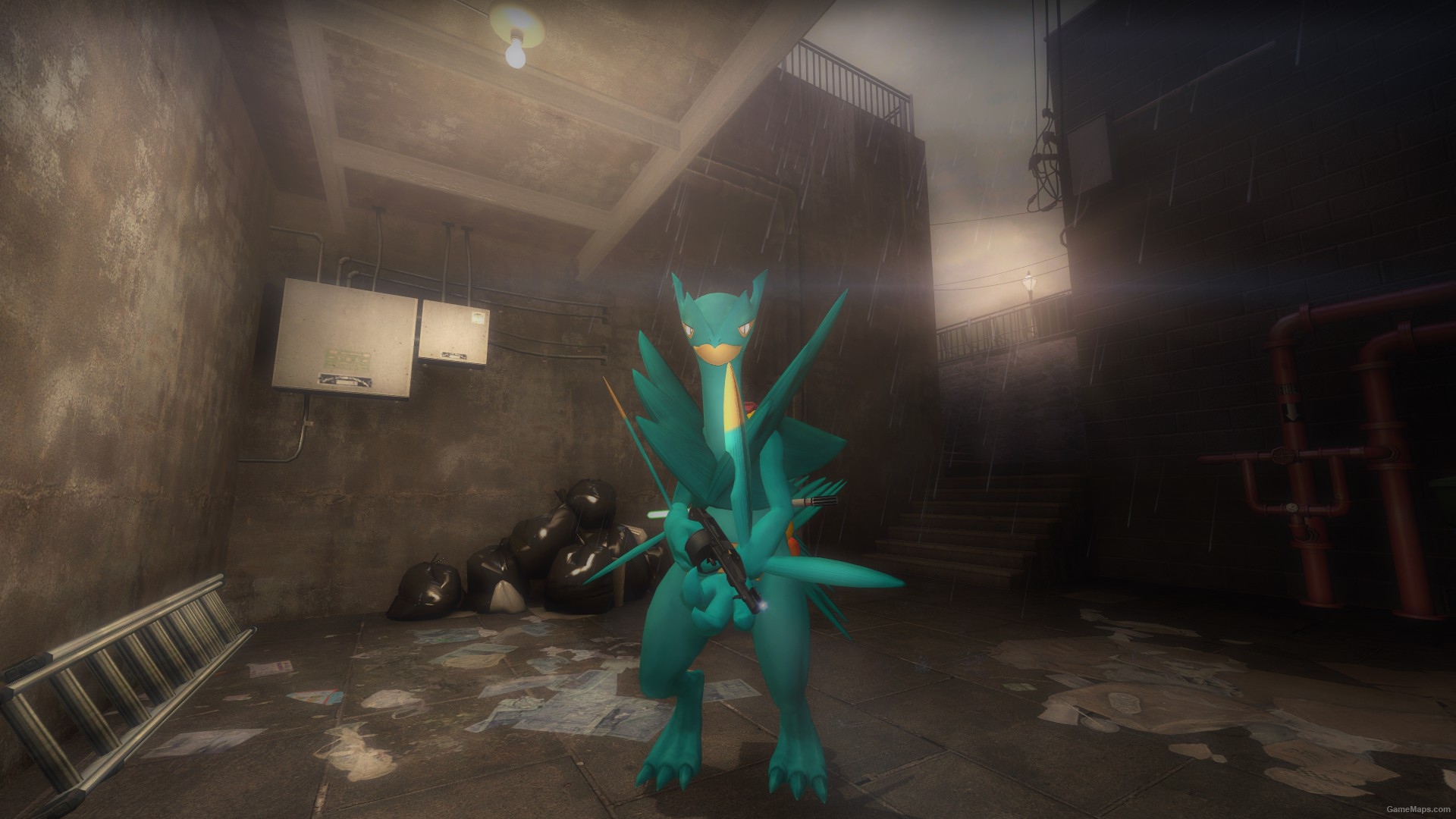 Pokken Tournament Mega Sceptile Shiny Variant (Francis) (Left 4 Dead 2 ...