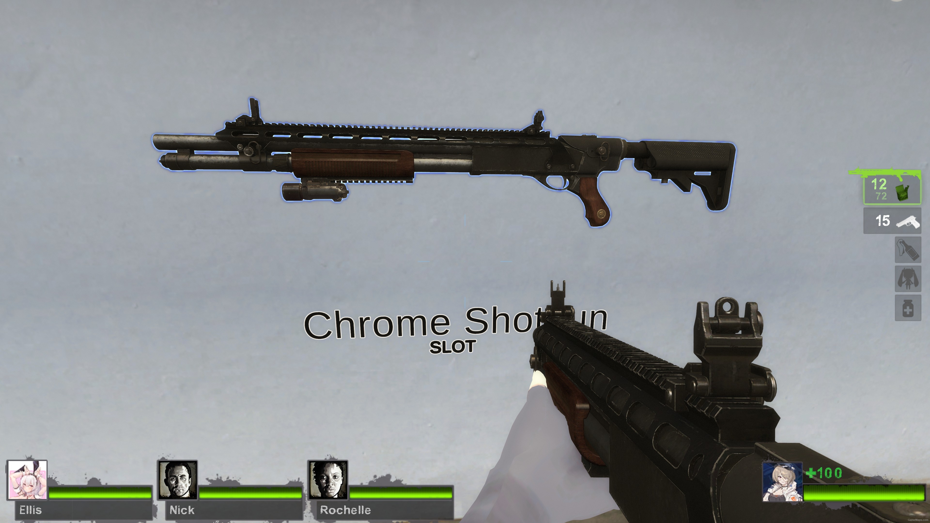 RE8 Village Remington 870 Custom with Tactical Stock (Chrome Shotgun ...